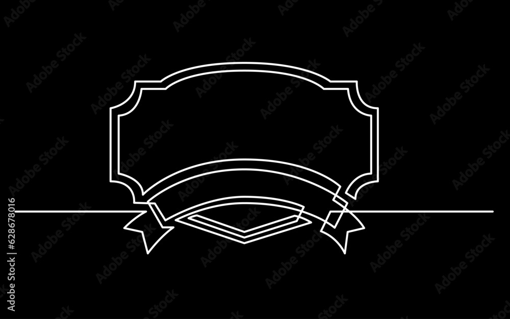 continuous line drawing vector illustration with FULLY EDITABLE STROKE ...