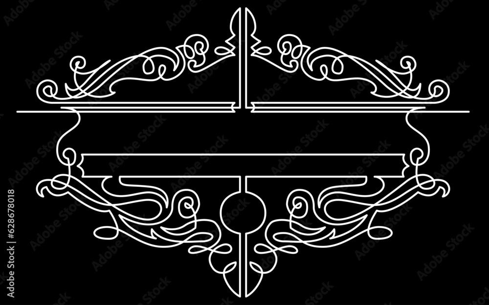 continuous line drawing vector illustration with FULLY EDITABLE STROKE ...