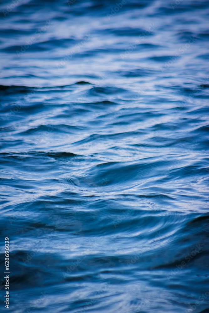 Waves & Ripples of Deep Blue Lake Water - Border, Background, Backdrop ...