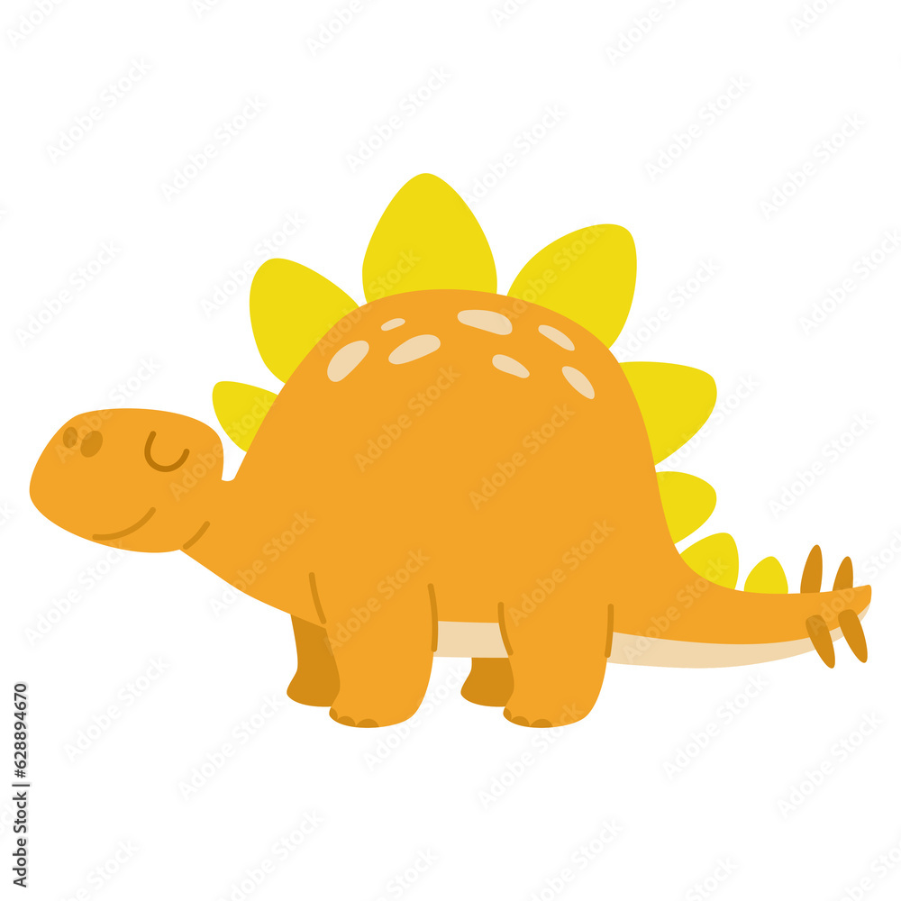 Dinosaur cartoon Clipart, dino cute Stock Illustration | Adobe Stock