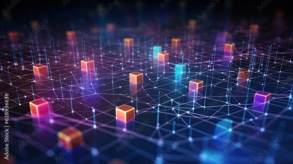 minimal networking technology background big data connectivity software ...