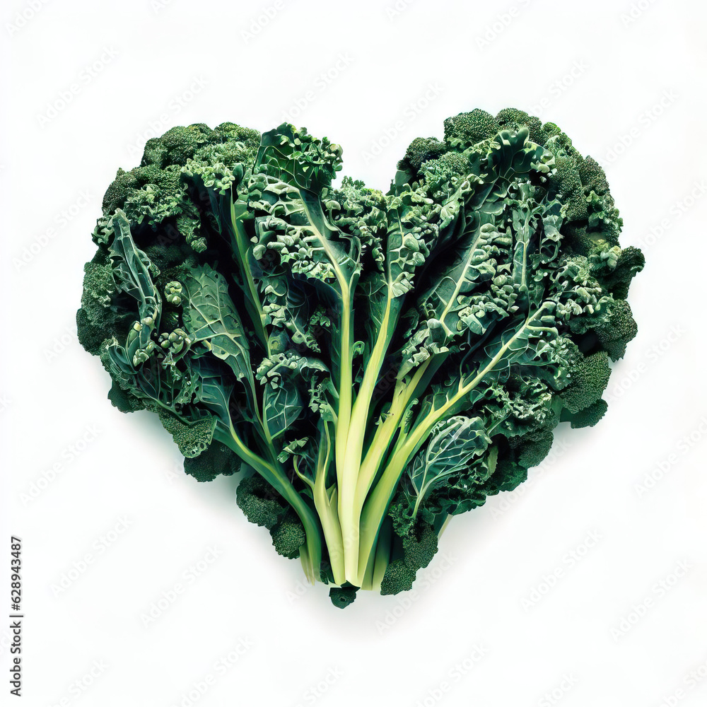 Techno-Realistic Bok Choy Wonder - AI-Created Vegetable Heart ...