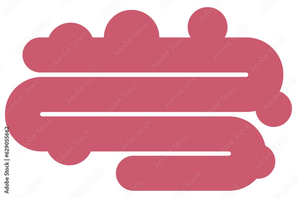 Diverticular disease icon. Intestinal diverticula graph. Bowel colon ...