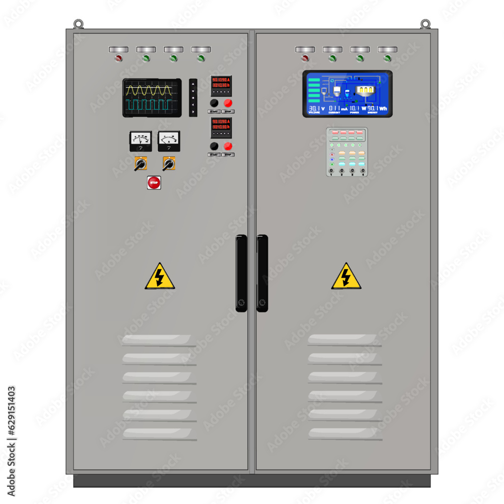 Control Panel. Production control panel and control of computer devices ...