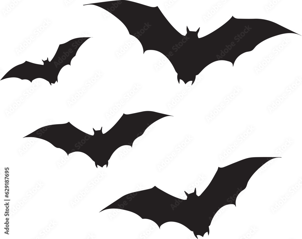 halloween bat and bats Stock Vector | Adobe Stock