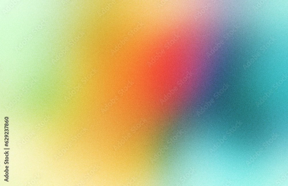 Retro grainy gradient background noise texture effect summer poster ...