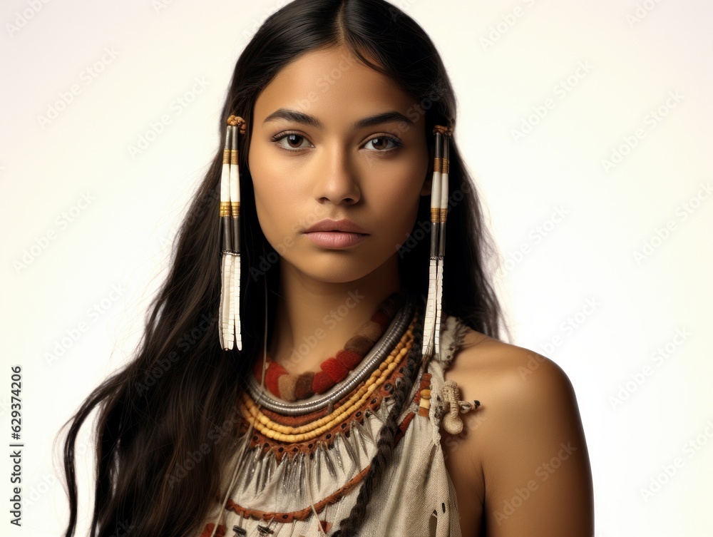 beautiful indigenous native north american model woman from Cherokee ...