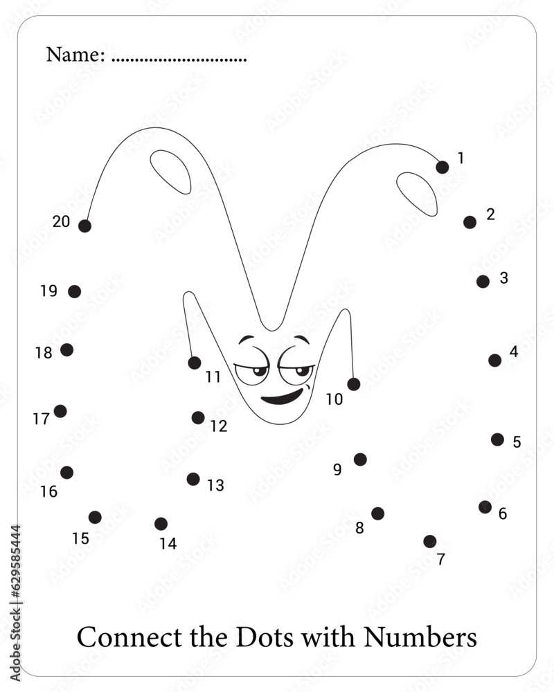 Cute Alphabet Dot To Dot Connect, Coloring Pages for kids, Activity ...