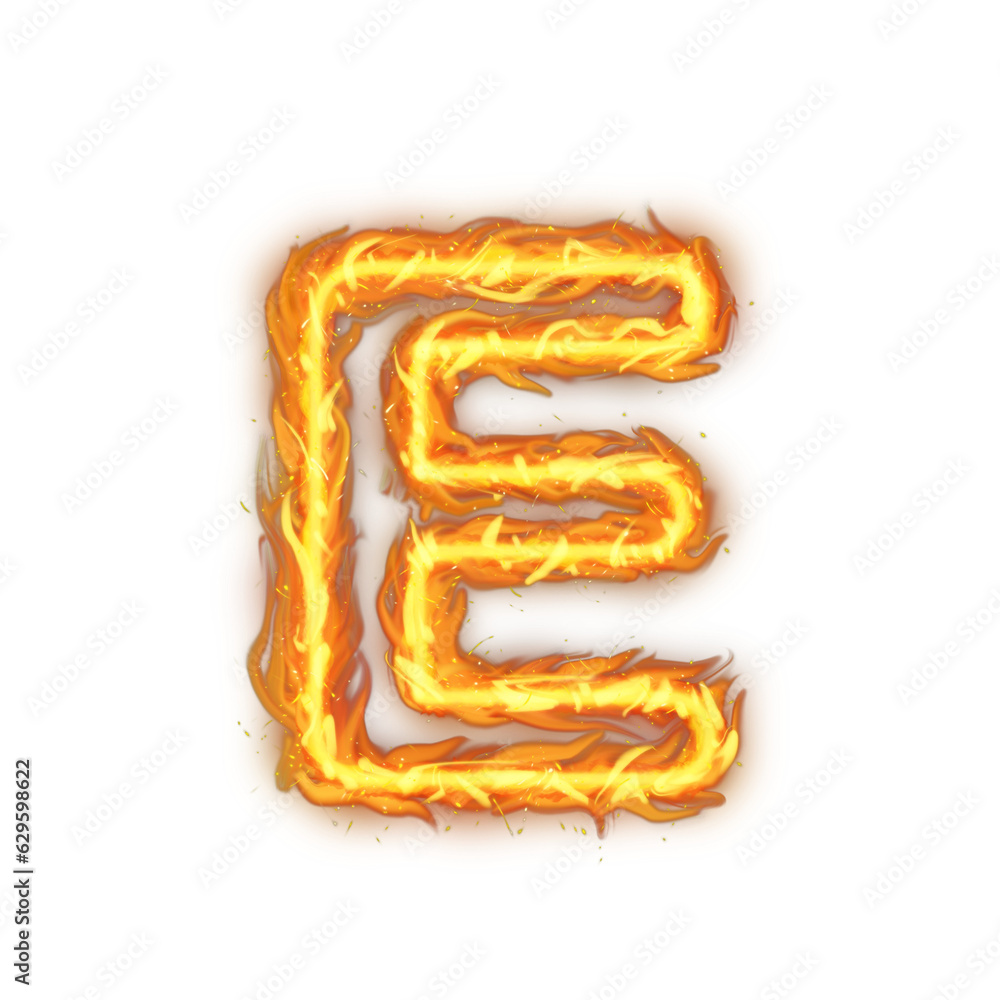 Ilustración de Stock Fire alphabet letters png, Fire alphabet text ...
