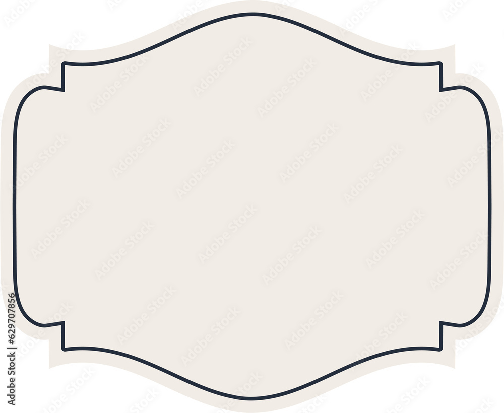 Vintage banner retro style frame border clip art element victorian ...