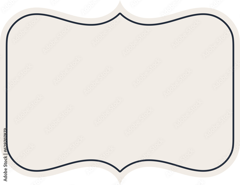 Vintage banner retro style frame border clip art element victorian ...