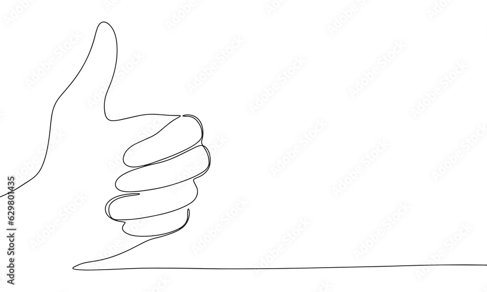 Like symbol one line continuous vector illustration. Concept of like ...