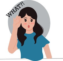 Woman Eavesdropping Free Stock Photo - Public Domain Pictures