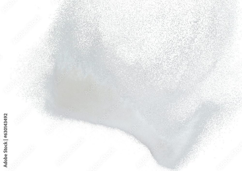 Million of white sand explosion, Photo image of falling down shower ...