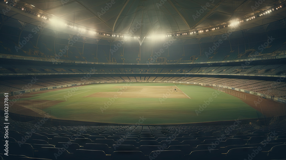 stadium at night background with space created with generative ai Stock ...