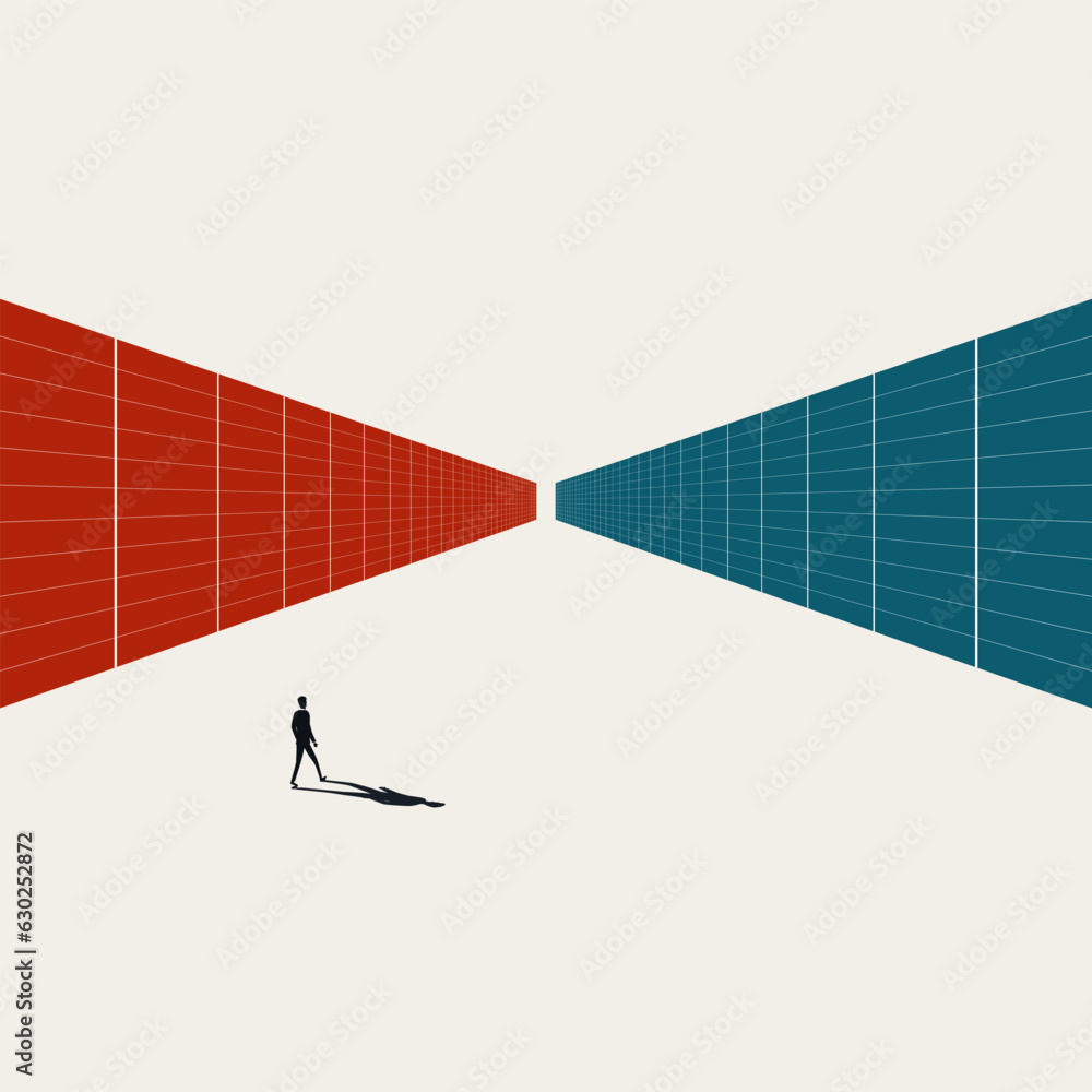 Business career path vector concept. Symbol of direction, ambition ...