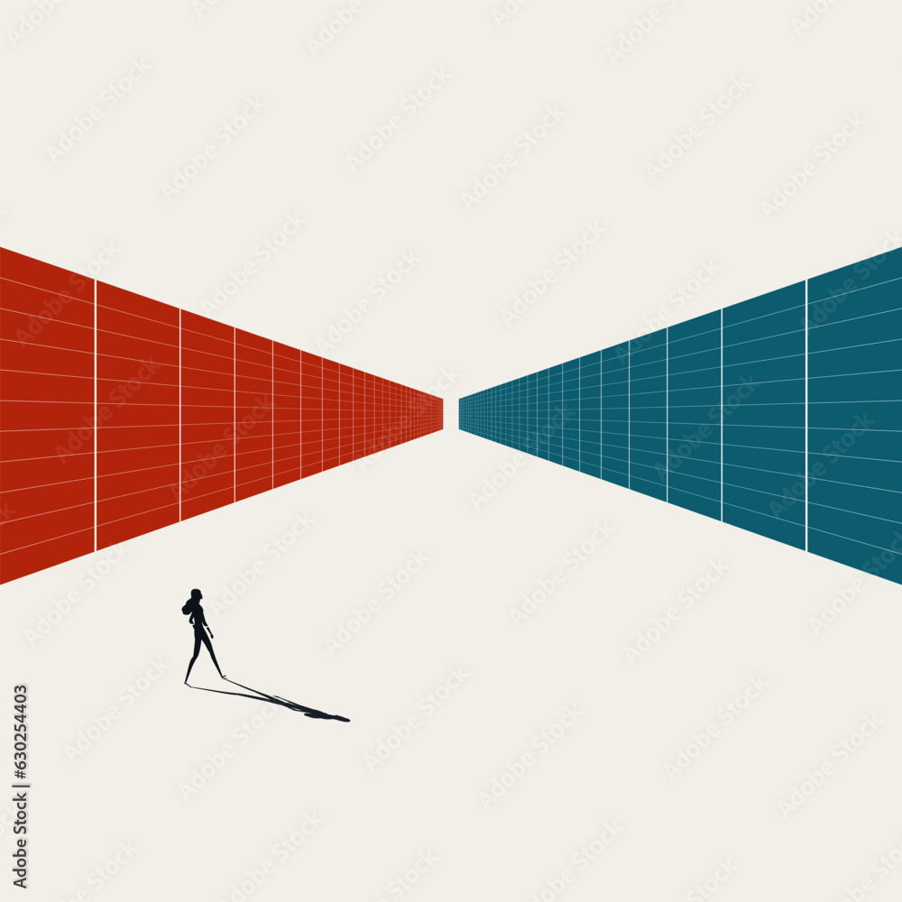 Business career path vector concept. Symbol of direction, ambition ...