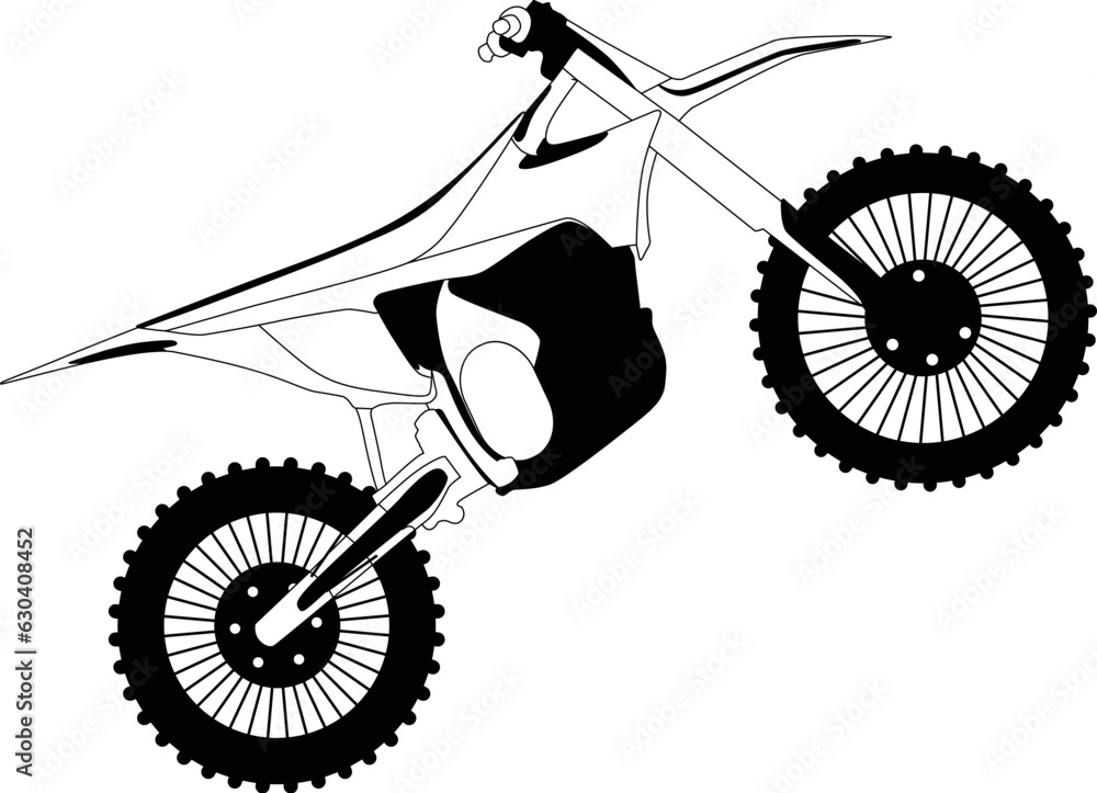 Dirt Bike SVG Cut File for Cricut and Silhouette, EPS Vector, PNG ...