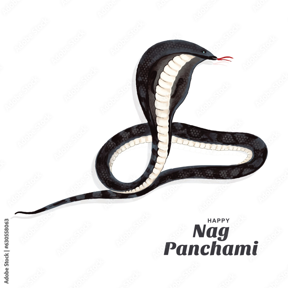 .Naag panchami indian festival card background Stock Vector | Adobe Stock