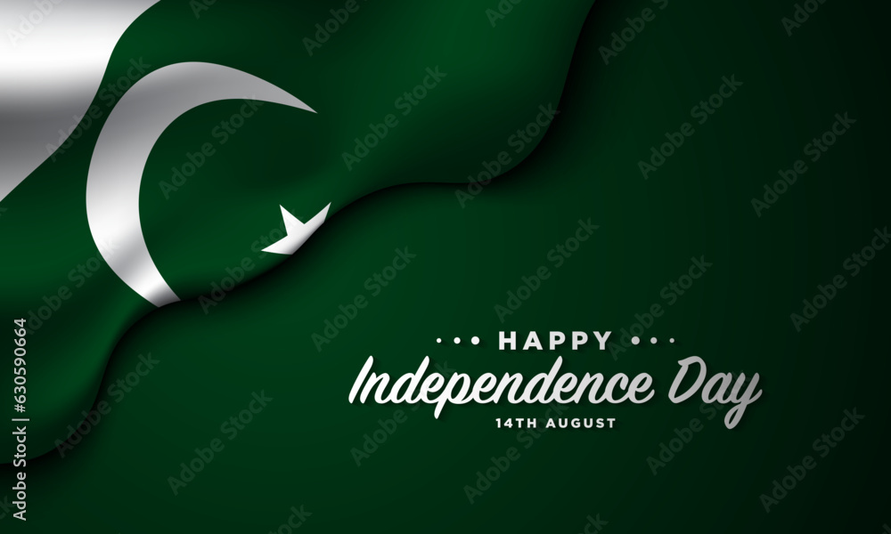 Pakistan Independence Day Background Design. Stock Vector | Adobe Stock