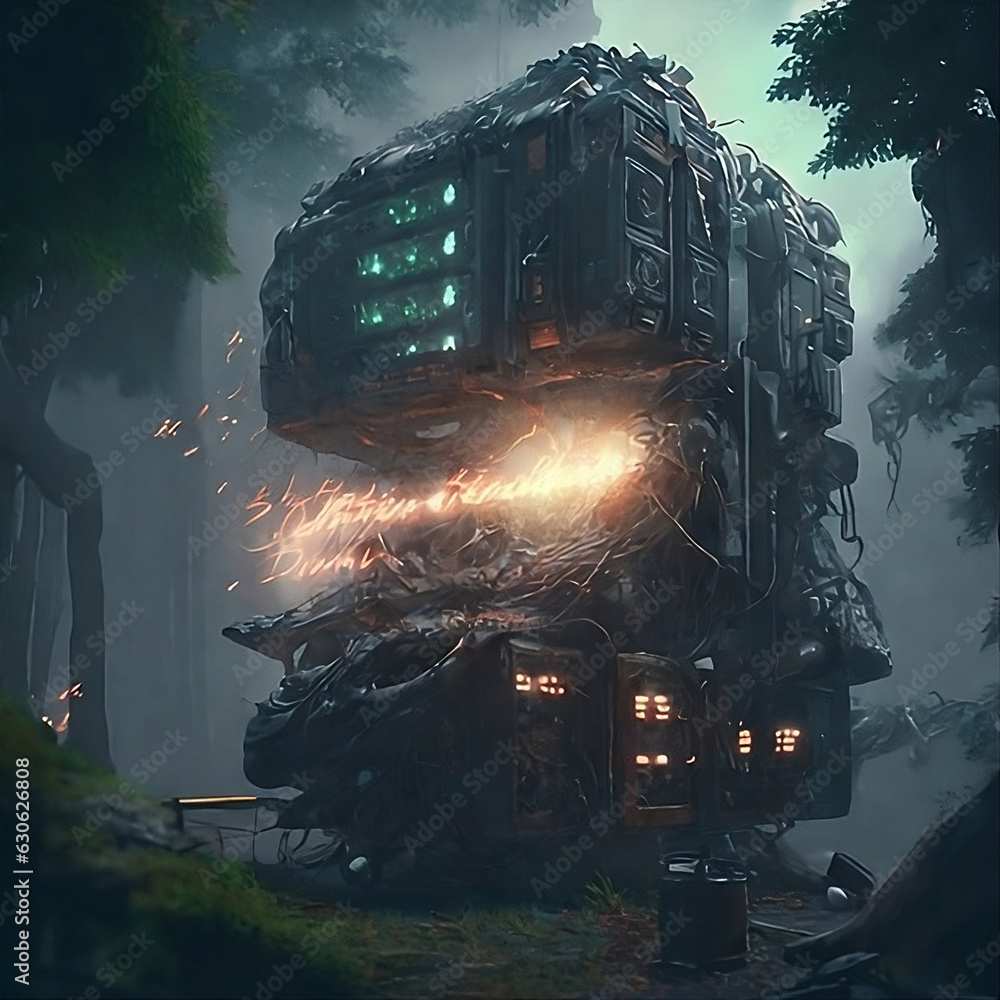 AI-Generated Ecosystem: Witness the breathtaking fusion of present-day ...