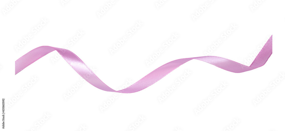 light purple ribbon isolated on transparent background, elements PNG ...