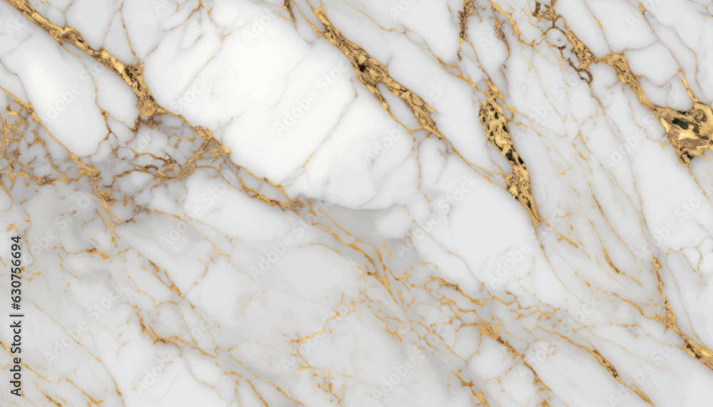 Luxury White Gold Marble texture background vector. Panoramic Marbling ...