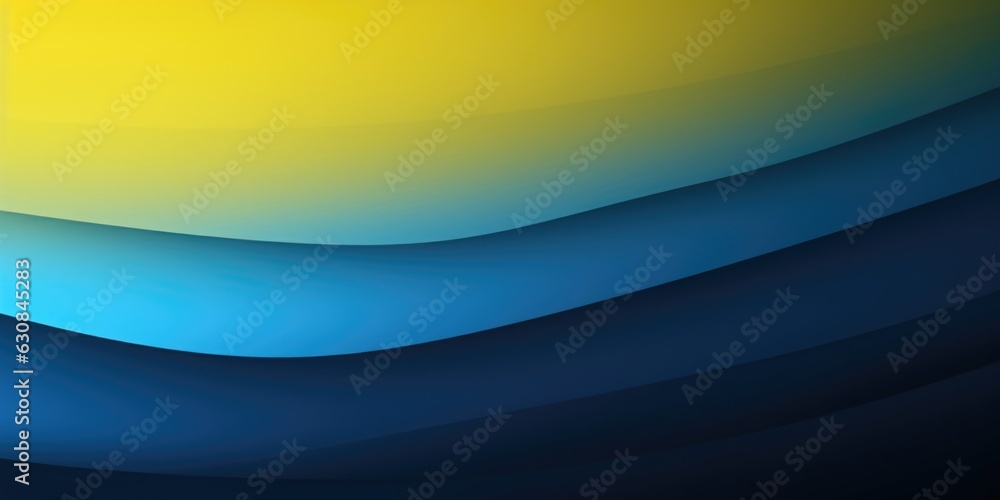 Cool blue and yellow gradient background with copy space, banner design ...