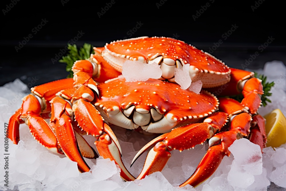 Alaska's Snow Crab Clusters. A Cluster of Flocked King Crab Legs ...