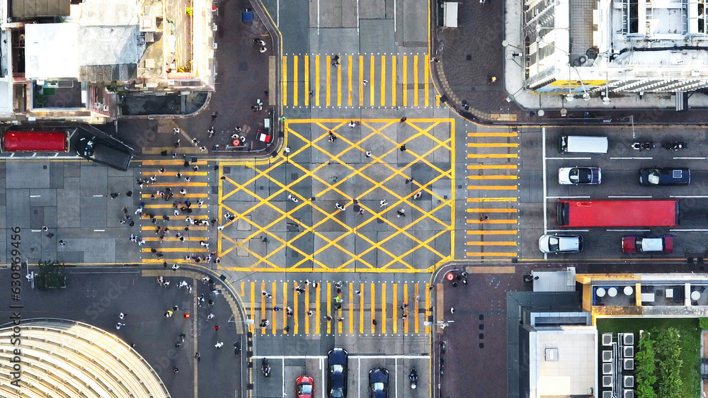 Car traffic transport on road, pedestrian people walk cross zebra ...