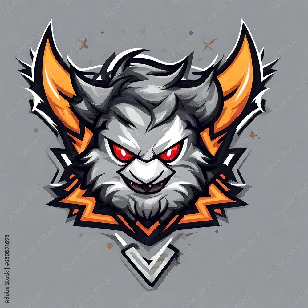 Illustrator of an e sport mascot logo featuring a fictional monster ...