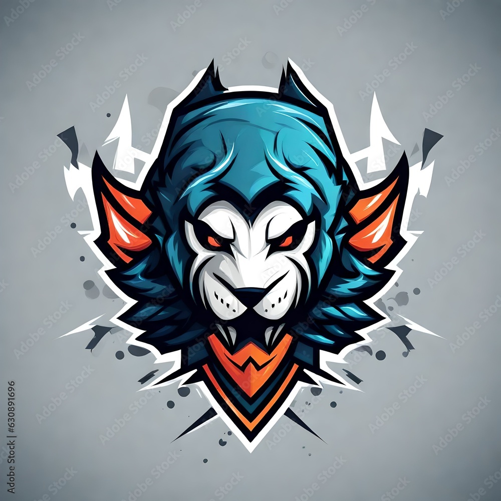 Illustrator of an e sport mascot logo featuring a fictional monster ...