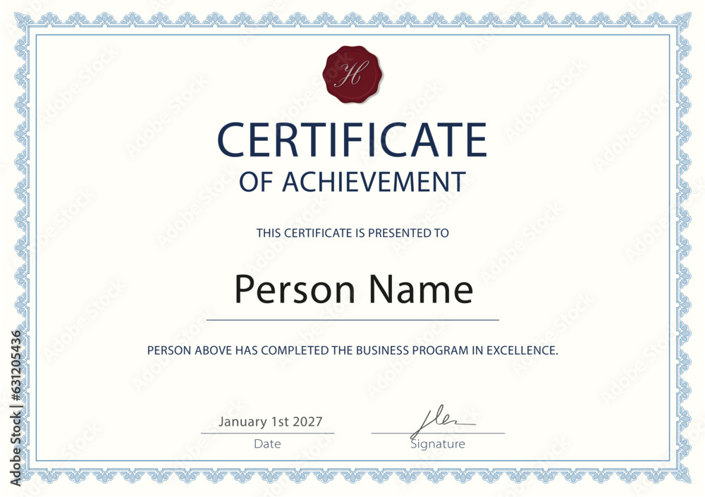 Free vector classy ornamental certificate template in beige and black ...