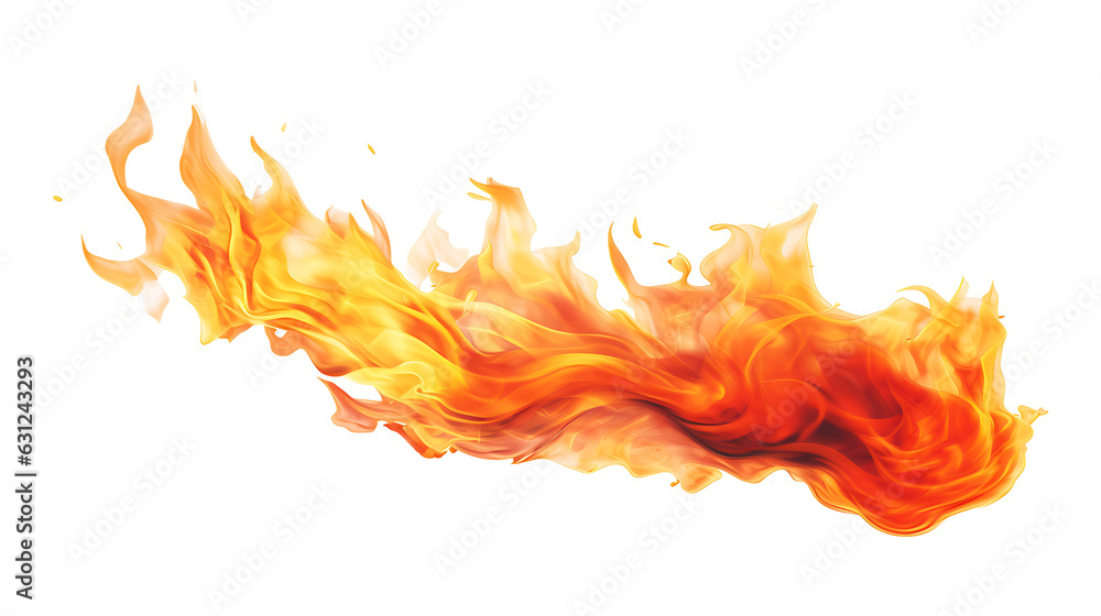 Realistic fire flame effect transparent background. Fire flame png Stock Photo | Adobe Stock
