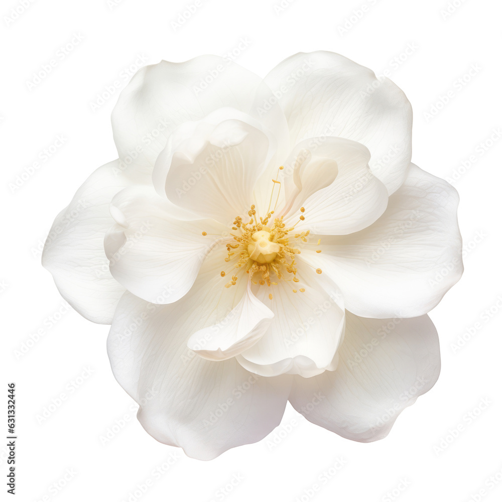 white flower isolated on transparent background cutout Stock Photo ...