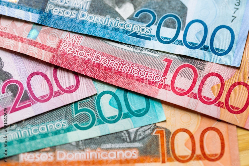 Dominicana money, Banknotes of pesos from dominican republic, financial ...