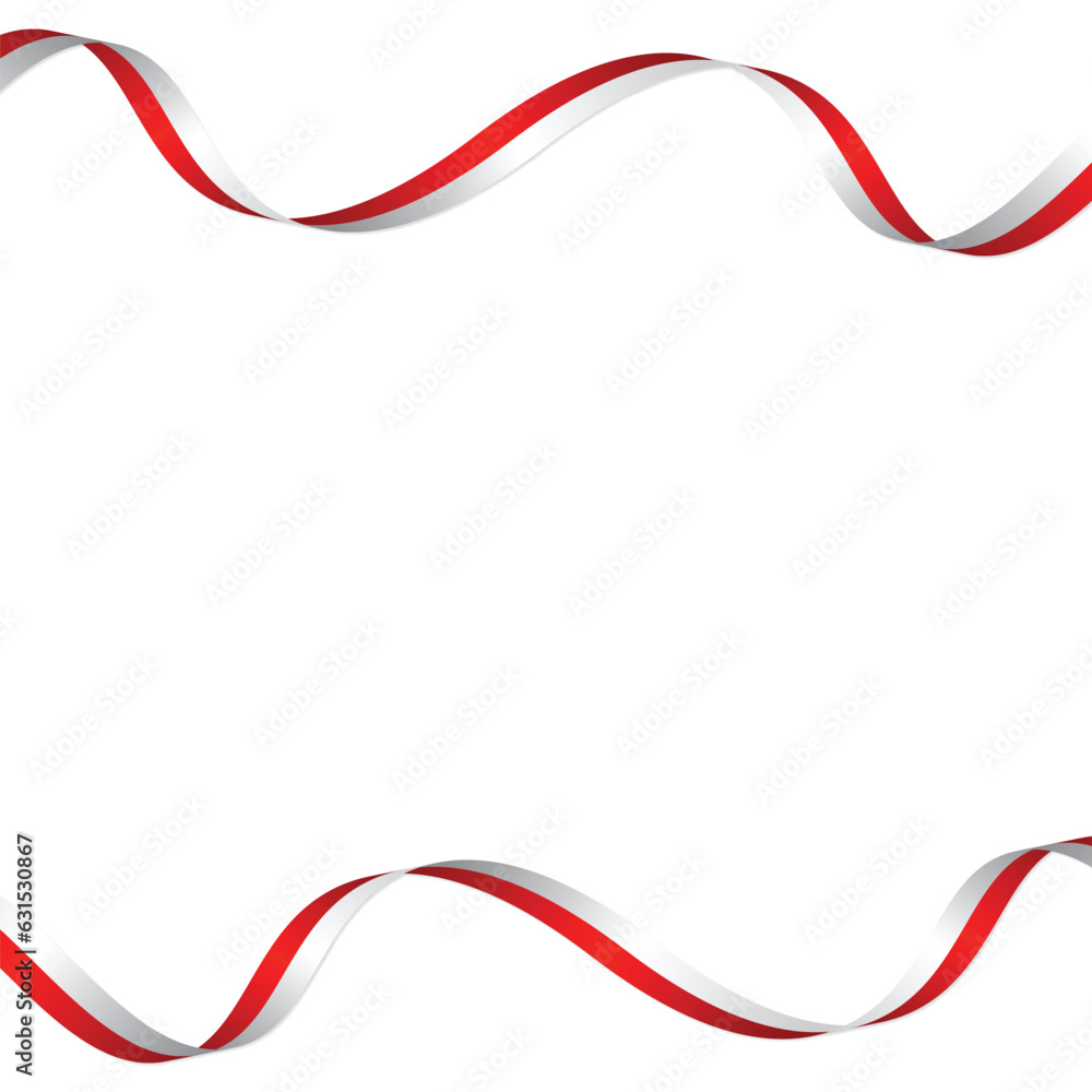 Image vectorielle Stock Pita Merah Putih Png Hd Dan Bingkai Bendera ...