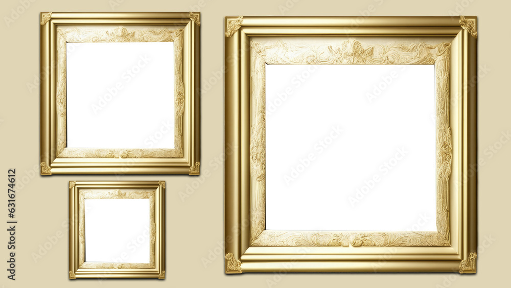 Picture frames, Photo picture frame png, antique gold frame, Polaroid ...