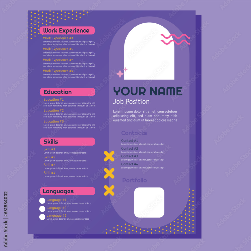 CV templates. Professional resume letterhead, cover letter business ...