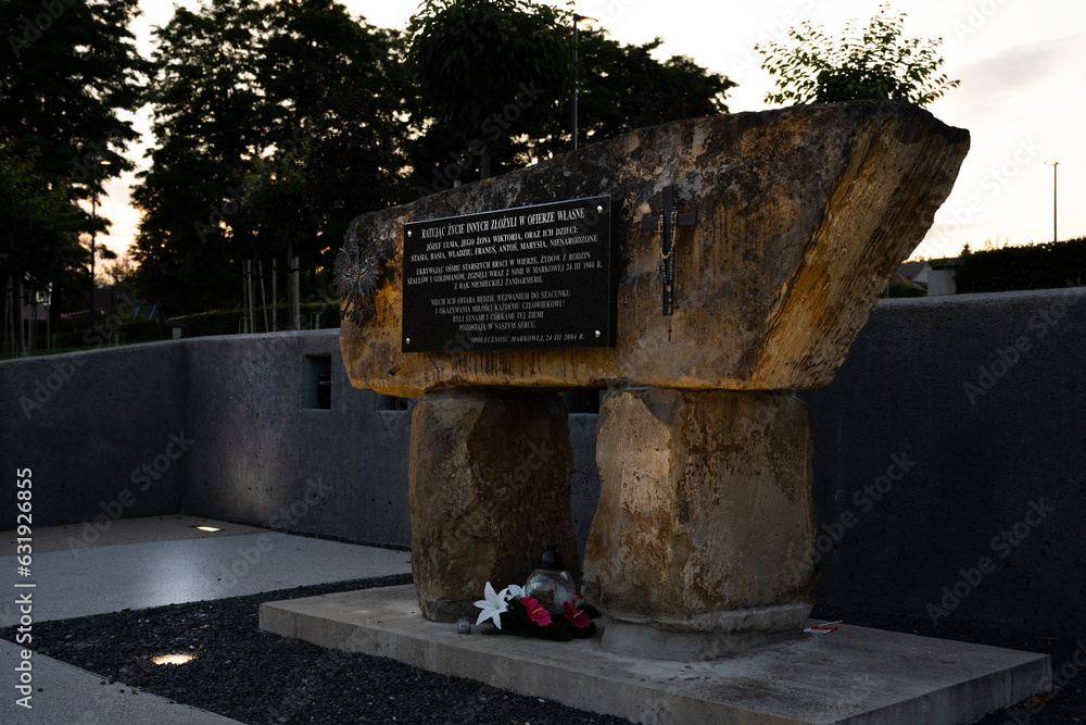 memorial statue in the Ulma Family Museum of Poles saving Jews in World ...