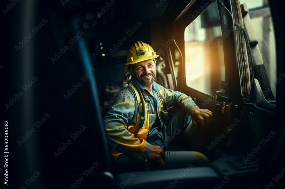 Professional heavy industry engineer american worker wearing uniform ...