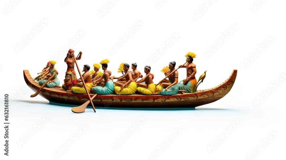 Onam festival, Onam boat race, Generative ai. Stock Illustration ...