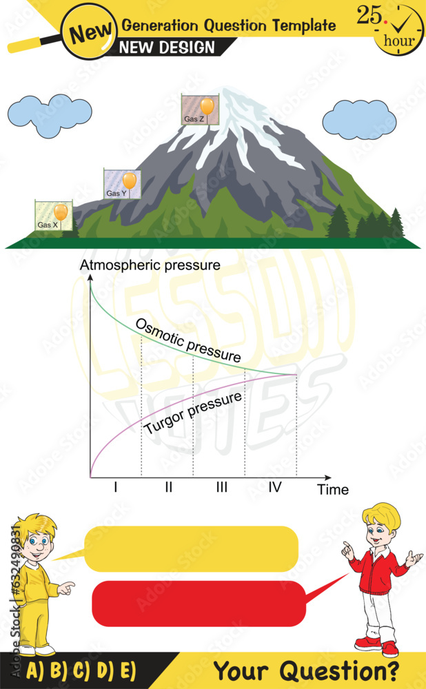 Vector de Stock Physics, pressure and lifting force, archimedes ...