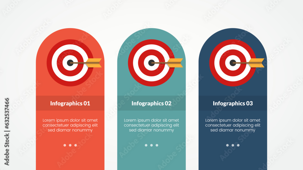 goals or business target infographic concept for slide presentation ...