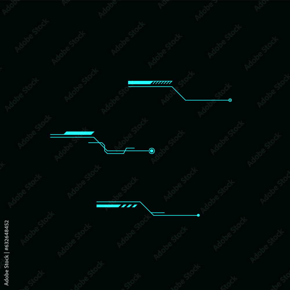Callouts titles vector in HUD style collection. Futuristic callout ...