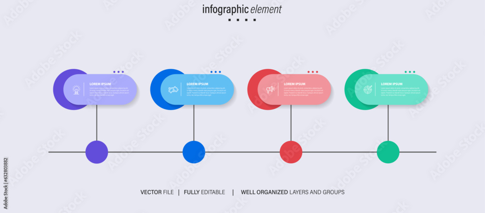 Colorful statistics or economy concept infographic charts set. Business ...