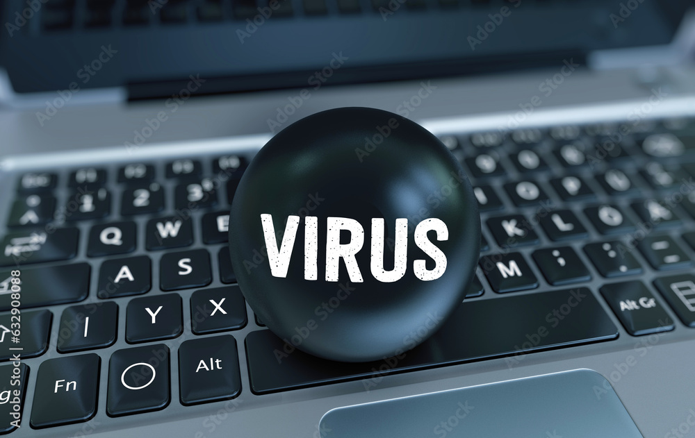virus, Social Media Logos Visual Presentation - Background Design Stock ...