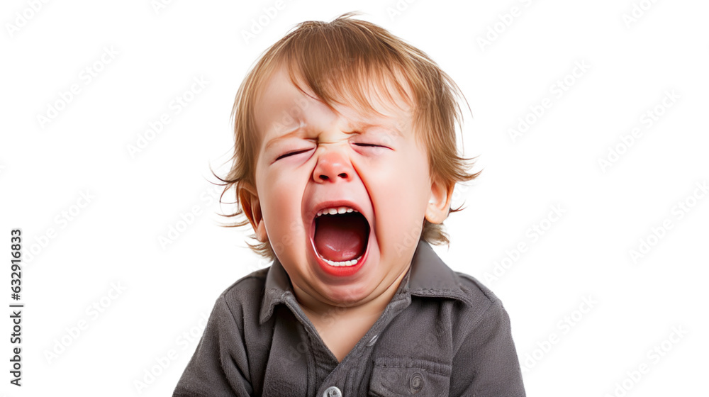 Cute nice little baby boy, crying baby upset, Screaming baby, on ...