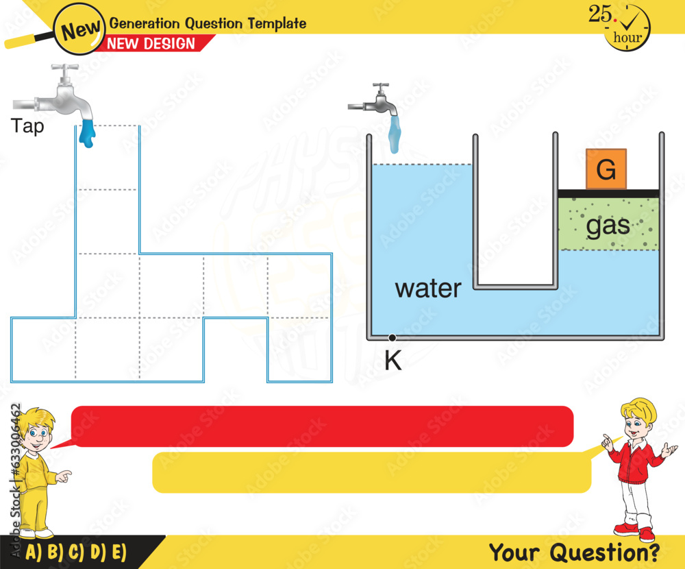 Vetor Physics, pressure and lifting force, archimedes principle ...