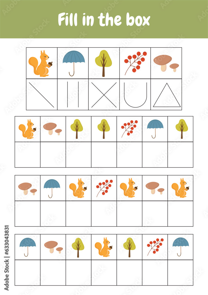 Fill in the box. Decode encode picture. Printable worksheets activities ...